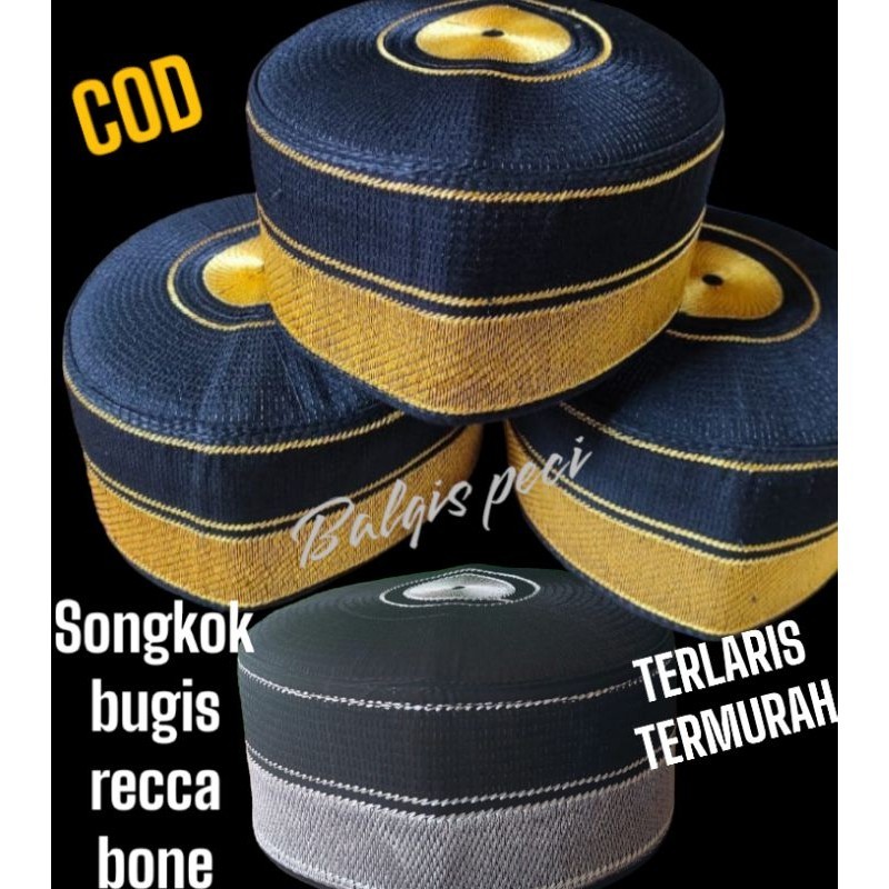 Jual [COD] ECER songkok bone bugis songkok peci recca bugis terlaris ...