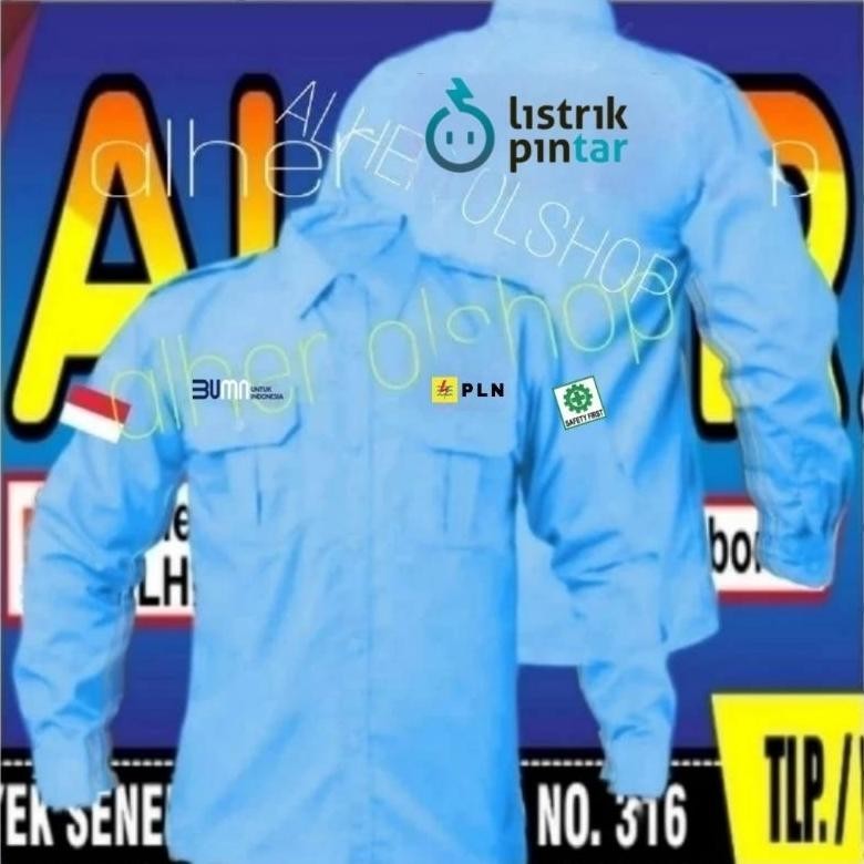 Jual Baju Kemeja Tactical Pria Lapangan Outdoor Big Size Pln Pln Sem ...