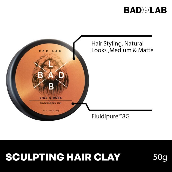 Jual Badlab Like A Boss Sculpting Hair Clay | Shopee Indonesia