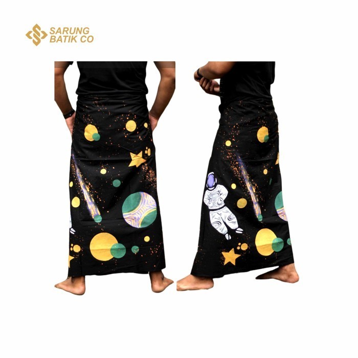 Jual Sarung Batik Astronot Shinobi Viral Tretan Muslim Lukis | Shopee ...
