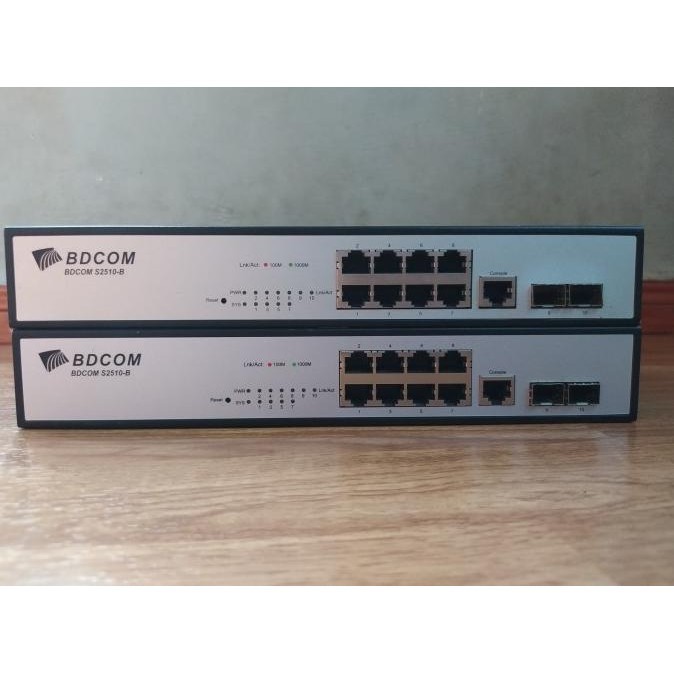Jual Swith Managed L2 L3 BDCOM S2510-B Swith Hub Gigabit 8 port 2 sfp ...