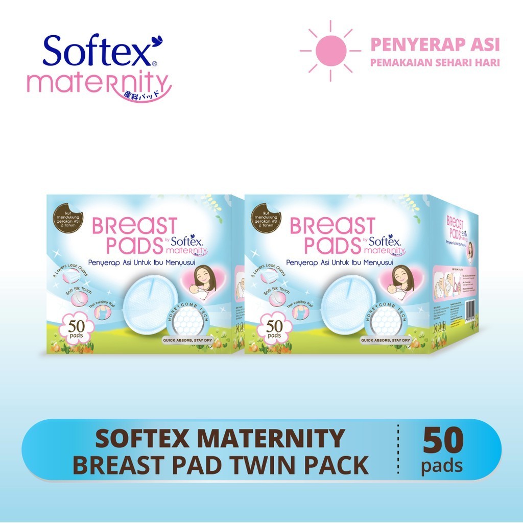 Jual Softex Maternity Breast Pad 50s x 2 Pack | Shopee Indonesia