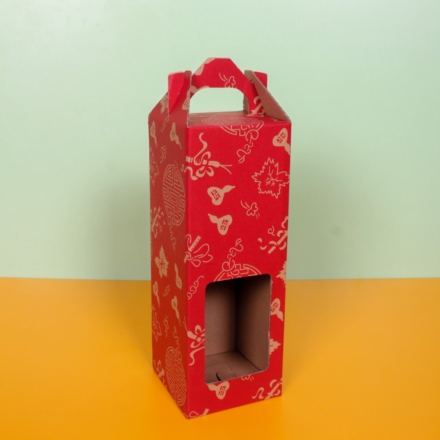 Jual Dus Jinjing Box isi 1 Botol 1 Ltr Merah Imlek 2 uk 9.5 x 9.5 x 25. ...