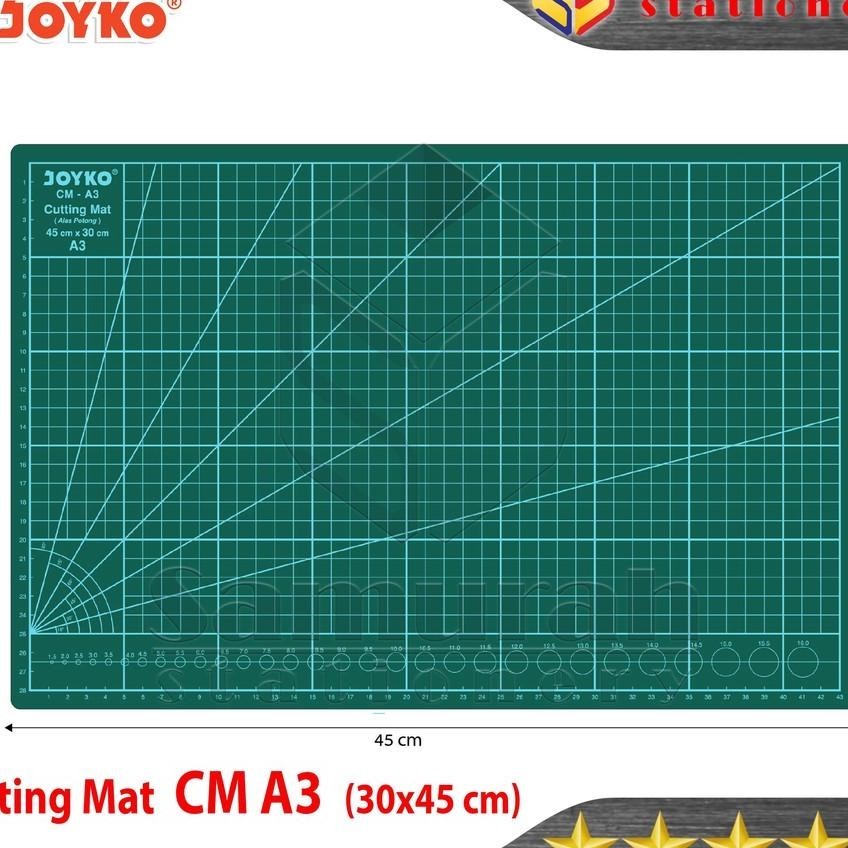 Jual Cutting Mat Joyko Ukuran A3 / Alas Cuting Potong Kertas / Tatakan Cutter Hijau Cm-A3 Besar ...