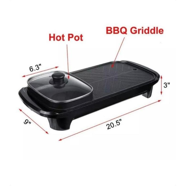 Jual [New] Bbq Grill N Hot Pot 2 In 1 Portable Premium Quality Barbeque ...