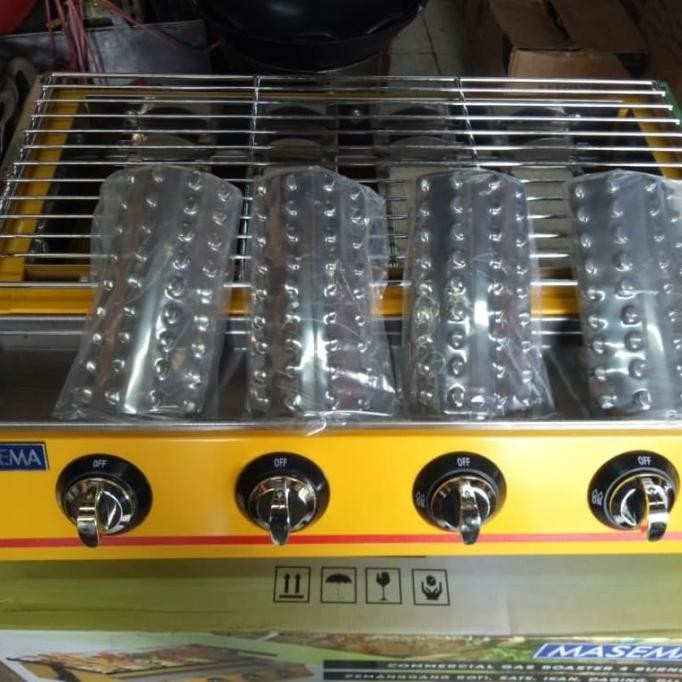 Jual [Ready] Kompor Bakaran Sosis 4 Tungku / Panggangan Gas/Bakaran Gas ...