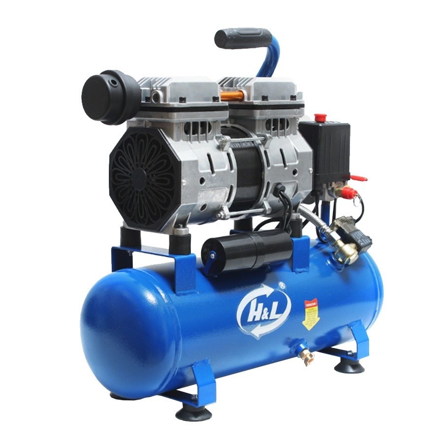 Jual H&L 3/4 HP Kompresor Angin Listrik Portabel 9L / Air Compressor H ...
