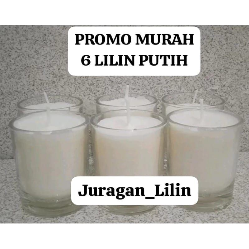 Jual PROMO!! LILIN GELAS PUTIH LILIN HOTEL LILIN AROMATERAPI (SCENTED ...