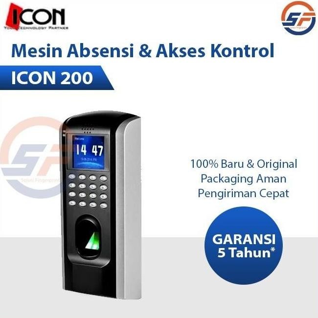 Jual [Ready Stock] Mesin Absensi Mifare Dan Akses Kontrol Icon 200 ...