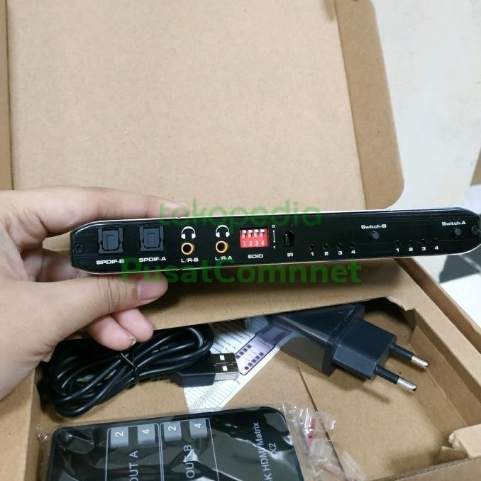 Jual [Best Quality] Gaintech Hdmi Matrix Switcher 4X2 4 Input 2 Output Support 4K Display ...