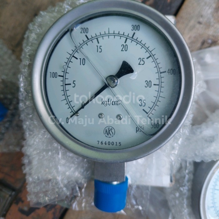 Jual Jual! Pressure Gauge Oil/Gliserin Nagano 35 Bar 4" Inch Drat 1/2" Inch | Shopee Indonesia