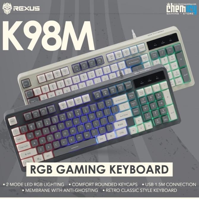 Jual Rexus Battlefire K98M / K98-M Rgb Wired Gaming Keyboard | Shopee Indonesia