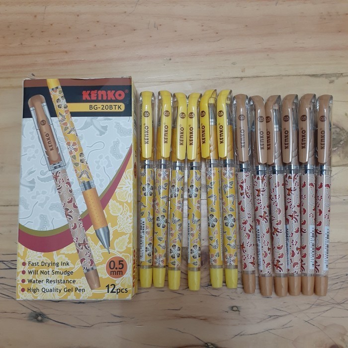Jual NEW!! PULPEN BATIK KENKO BG-20BTK (0,5MM) 1 DOZ/12 PCS | Shopee ...