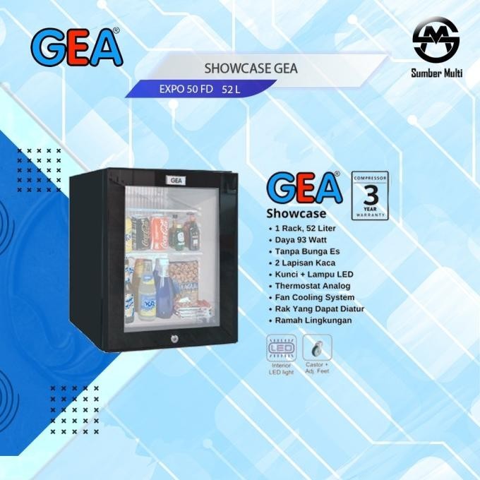 Jual Baru!! Showcase Mini Gea Expo 50Fd / Expo 50 Fd 52 Liter | Shopee ...