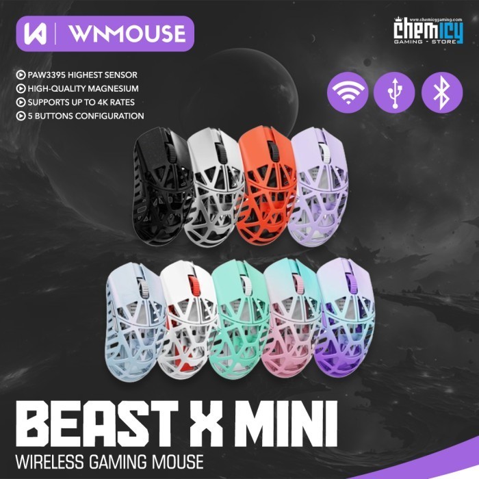 Jual WL Mouse Beast X Mini Ultra-Lightweight Wireless Gaming Mouse ...