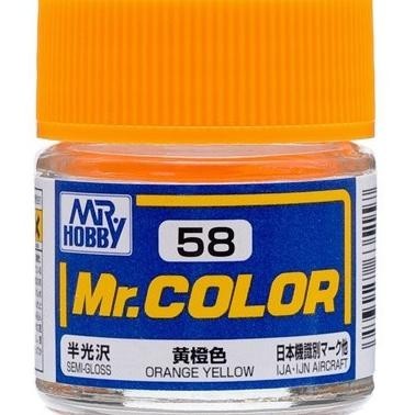 Jual Mr Color 58 Orange Yellow (Semi-Gloss/ IJA-IJN Aircraft) | Shopee ...