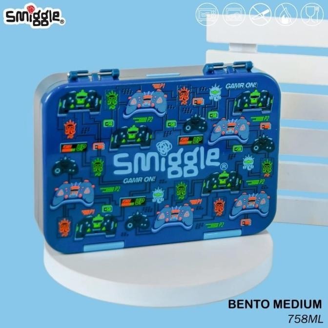 Jual KOTAK MAKAN LUNCH BOX HAPPY BENTO MEDIUM SMIGGLE | Shopee Indonesia