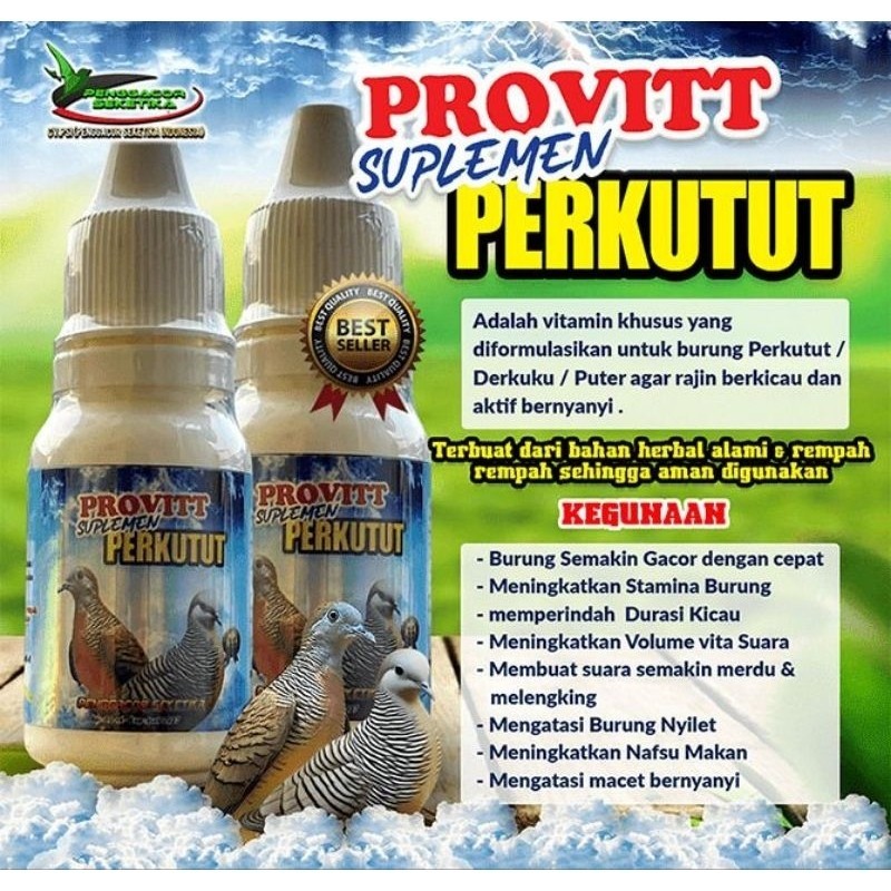 Jual 1 BOTOL PROVIT PERKUTUT OBAT PENGGACOR BURUNG PERKUTUT SPT SUPER ...