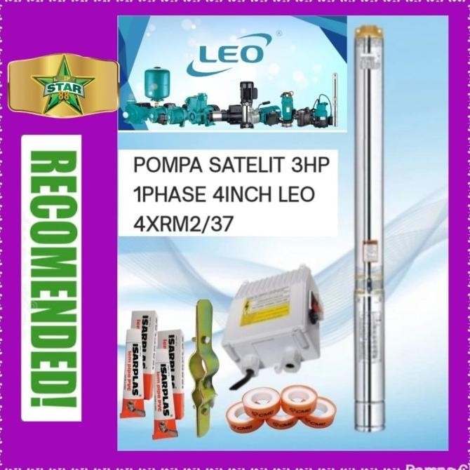 Jual Pompa satelit LEO 3Hp 1Phase 4inch 4XRM2/37 4" 220V kls york ...