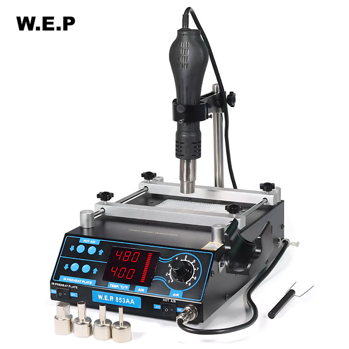 Jual Wep 2 In 1 Digital Smd Infrared Preheater Rework 853Aa Hitam ...