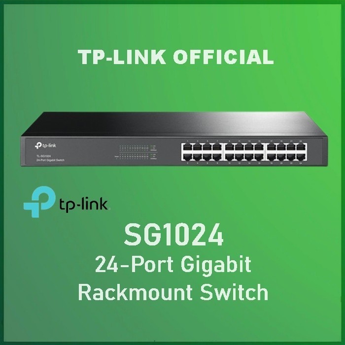 Jual Tp-Link Tl-Sg1024 Switch Hub 24 Port Gigabit Rackmount Sg1024 ...