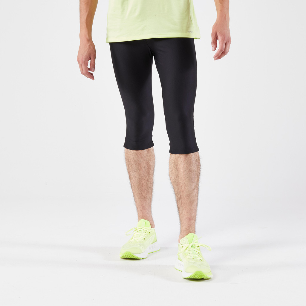 Jual Decathlon Kalenji Legging Lari Pria 3/4 Run 100 - Hitam - 8826518 ...