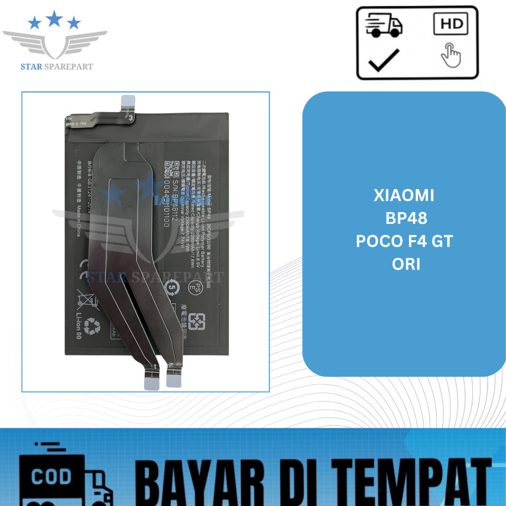 Jual BATERAI XIAOMI BP48 / POCO F4 GT BATTERAI BATTERY | Shopee Indonesia