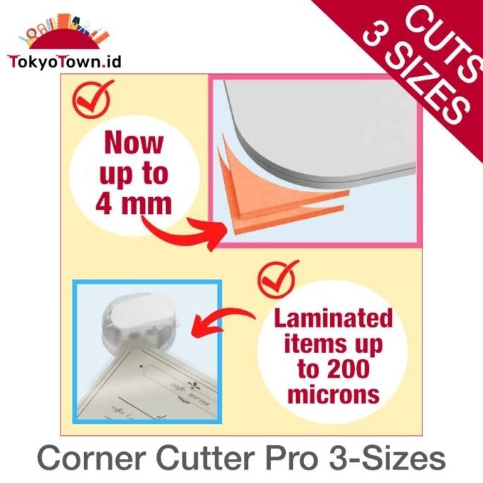 Jual PAPER PUNCH CORNER ROUNDER KADOMARU PRO / PEMOTONG SUDUT KERTAS ...