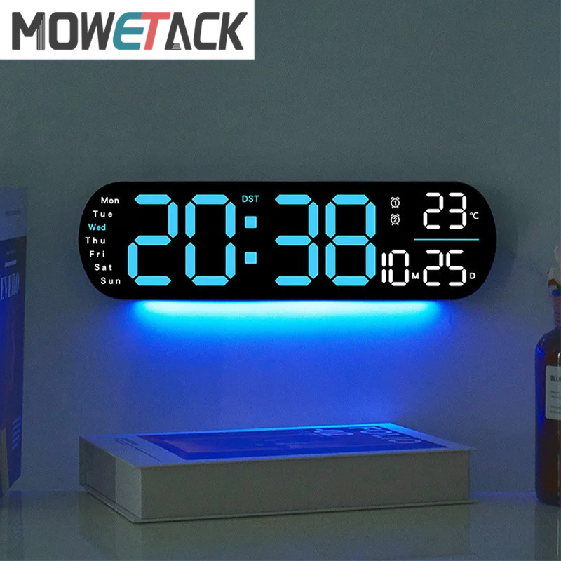 Jual Jam Dinding LED Digital Besar Multifungsi Dapat Disesuaikan ...