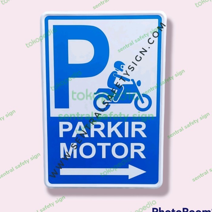 Jual Hemat Rambu Parkir Motor Kanan 60X40Cm Termurah | Shopee Indonesia