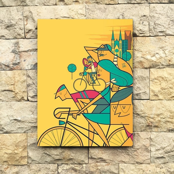 Jual Poster Sepeda Abstrak Minimalis Dekorasi Pajangan Dinding | Shopee ...