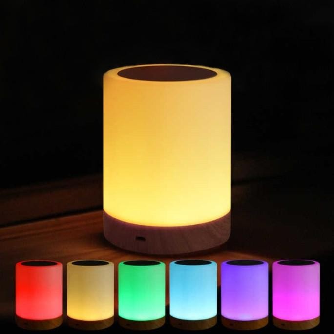 Jual Lampu Meja Tidur LED RGB Kamar Minimalis | Bedside Lamp ...