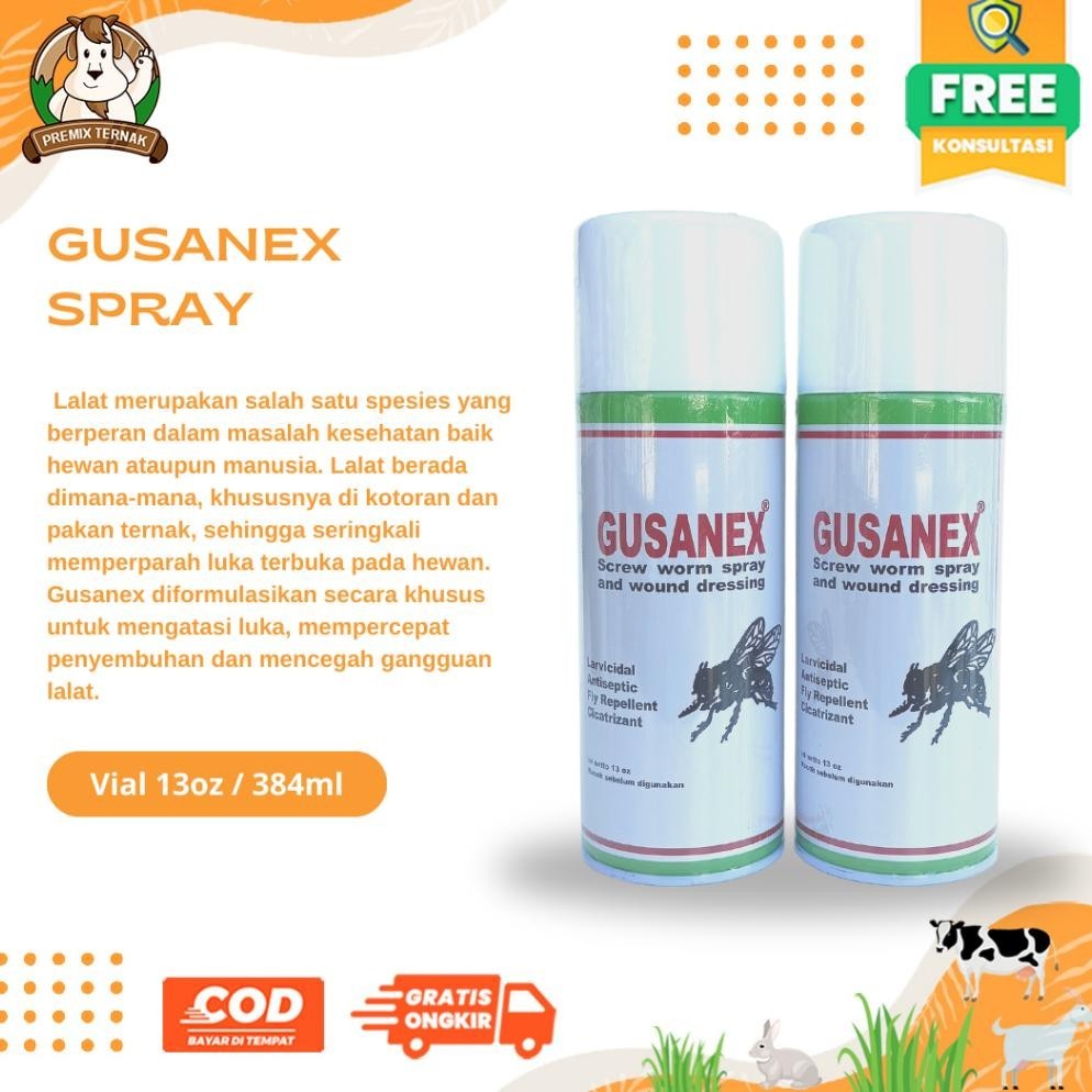 Jual Premium Gusanex Spray Original - Obat Luka Hewan Antiseptik Dan ...