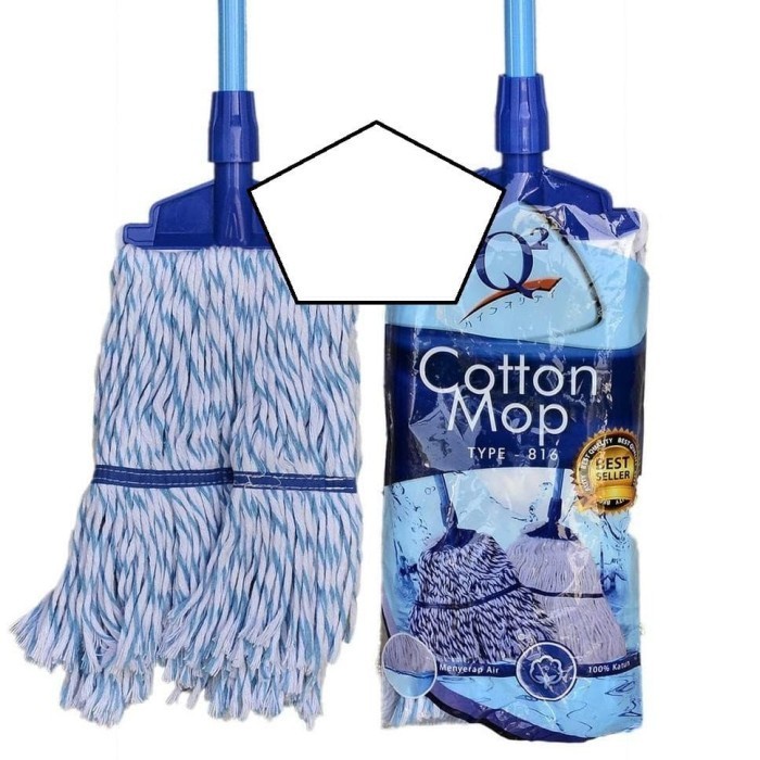 Jual Alat Pel Pengepel Mop Sumbu Pembersih Lantai Sapu Pel 18 Cm Q2 816 ...