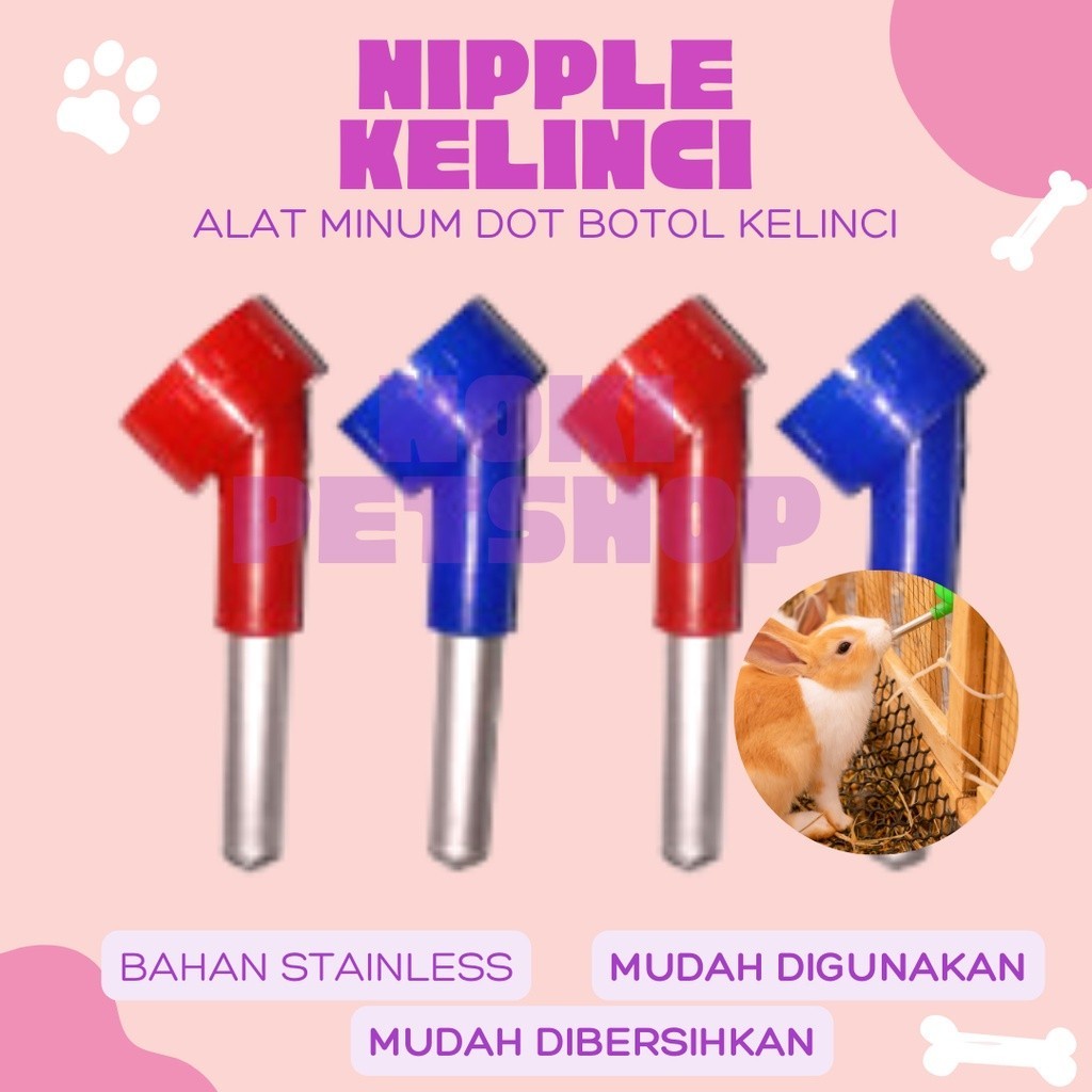 Jual [GROSIR] ALAT MINUM KELINCI NIPPLE NIPEL NEPEL KELINCI HAMSTER ...