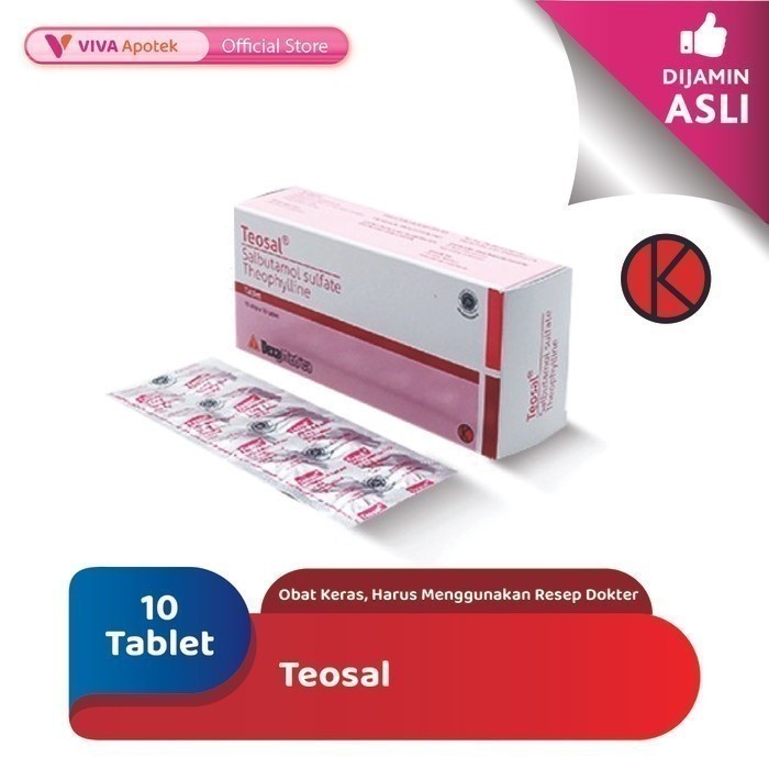 Jual Teosal / Asma / Sesak Napas / Bronkhitis (10 Tablet) | Shopee ...