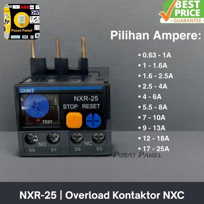 Jual Thermal Overload Relay Chint Nxr-25 Nxr25 | Shopee Indonesia