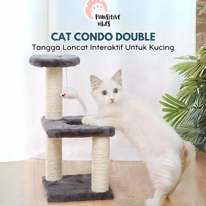 Jual Cat Condo Tangga Loncat Double Tidur Kandang Interaktif Untuk ...