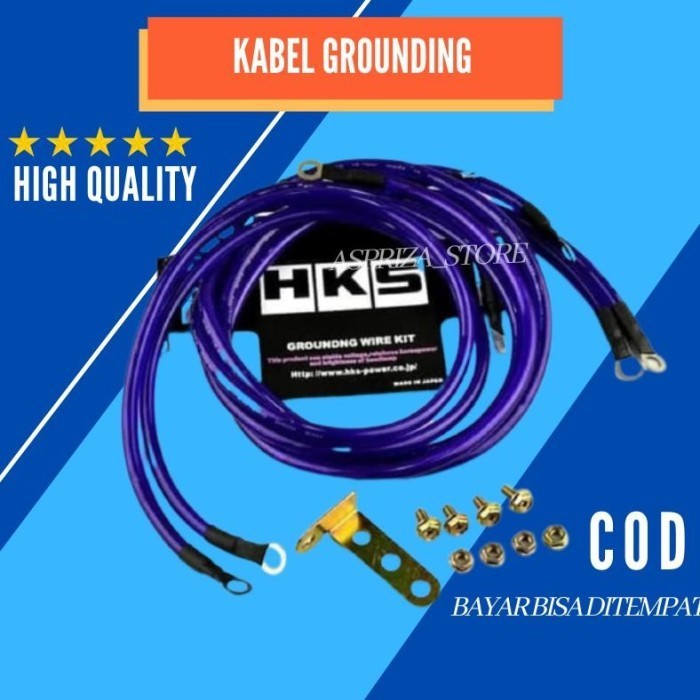Jual Ready Kabel Grounding Mobil 5 Titik Wire Kit Cable HKS Wirekit ...