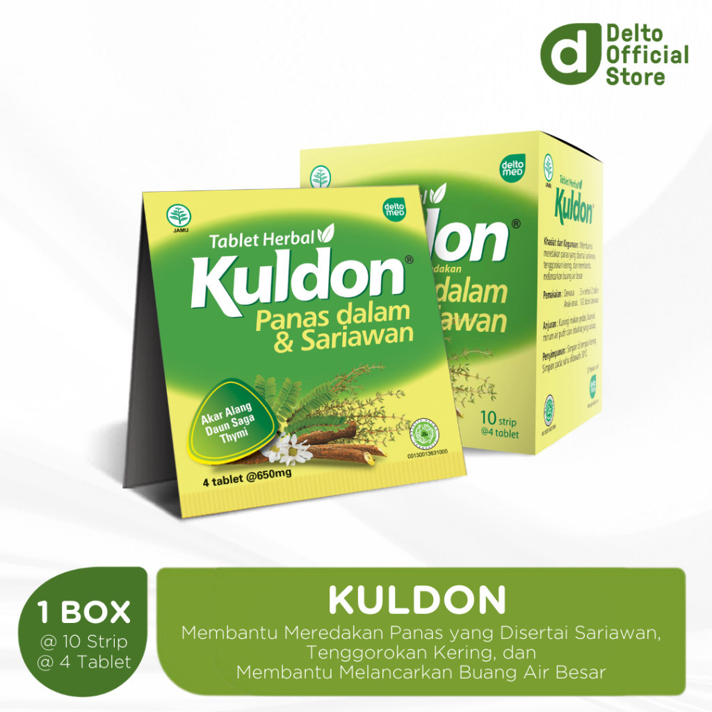 Jual Kuldon Tablet Herbal - Mengatasi Panas Dalam Sariawan Tenggorokan ...