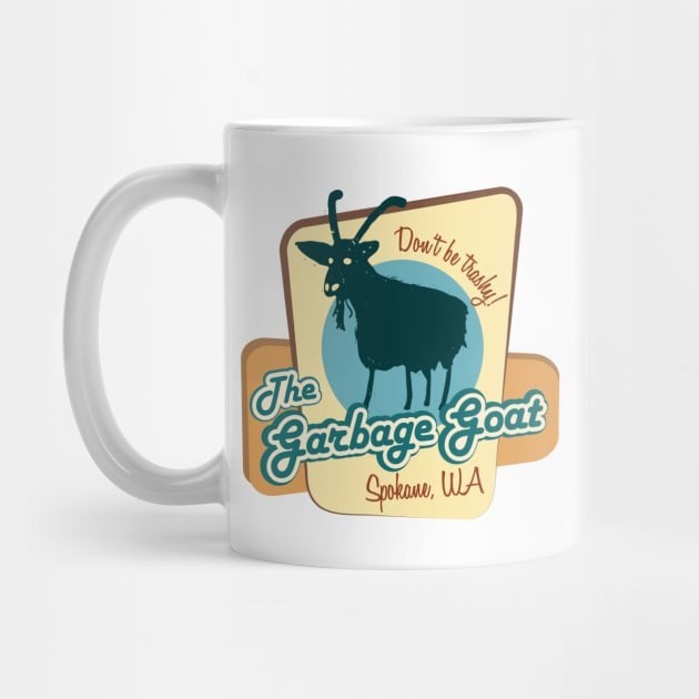 Jual Mug Kopi Taman Tepi Sungai Spokane Kambing Sampah Garbage Goat ...