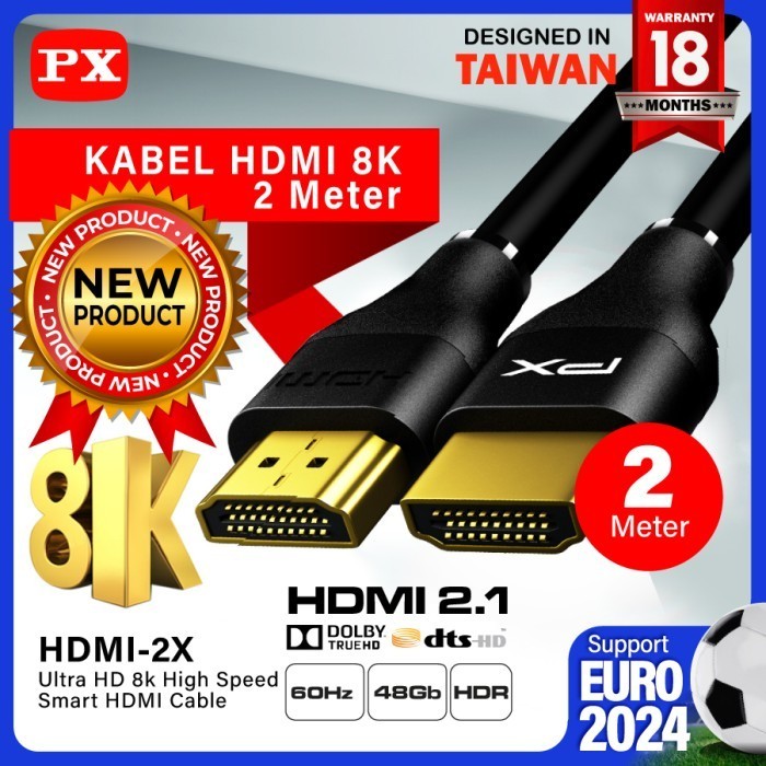 Jual Kabel 2.1 Speed UHD 8K HDR Cable 2M PX -2X | Shopee Indonesia