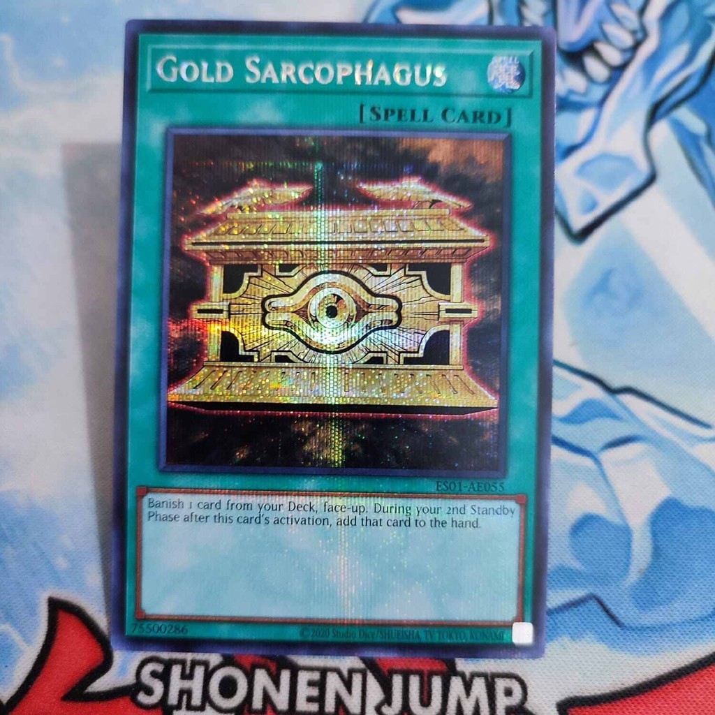 Jual yugioh AE gold sarcophagus ES01-AE055 SE original | Shopee Indonesia