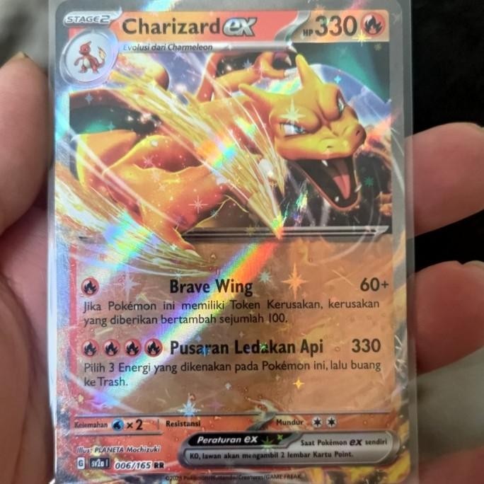 Jual CHARIZARD EX SV2A RR TCG POKEMON HIGH QUALITY | Shopee Indonesia