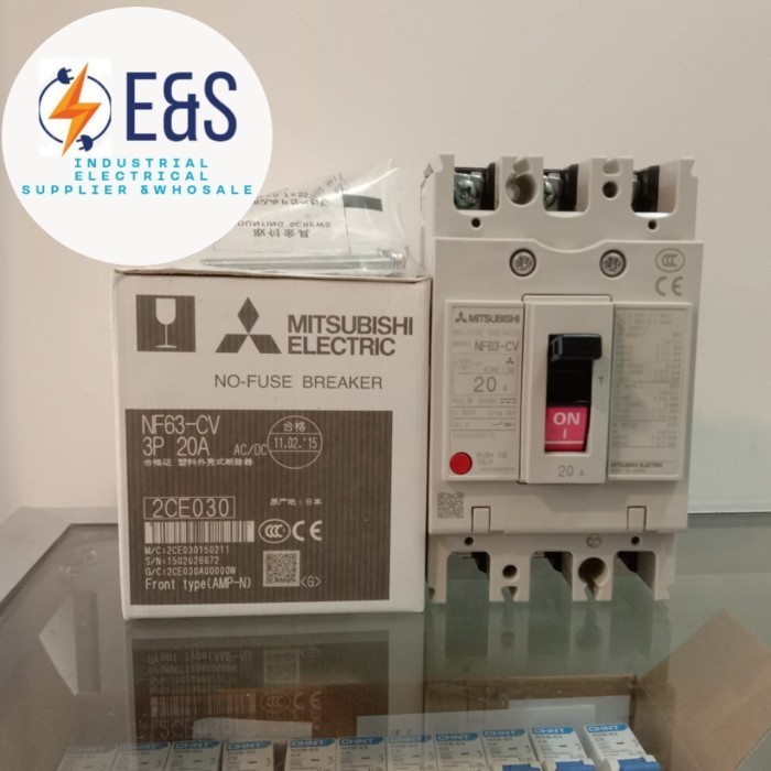 Jual NEW SERIES MCCB BREAKER MITSUBISHI NF63-CV 3POLE 32A 40A 50A 63A / NF63CV ORIGINAL QUALITY ...
