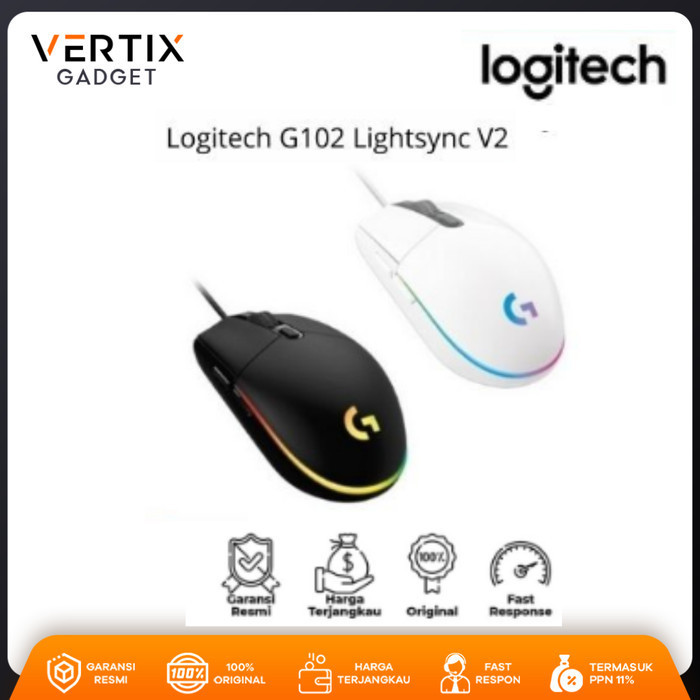 Jual Jual!! Mouse Logitech G102 Lightsync RGB 6 Button - Garansi 2th ... Jual Jual!! Mouse Logitech G102 Lightsync RGB 6 Button - Garansi 2th ...