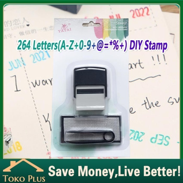 Jual Diy Stempel 264 Letters Rangkai Huruf & Teks Sendiri Sesuai ...