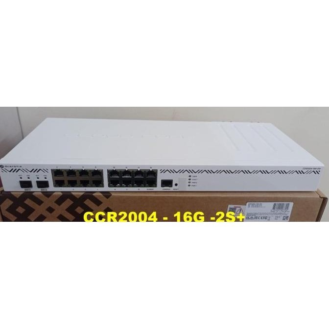 Jual TERBARU - MikroTik CCR2004-16G-2S+ Cloud Core Router CCR 2004 16G ...