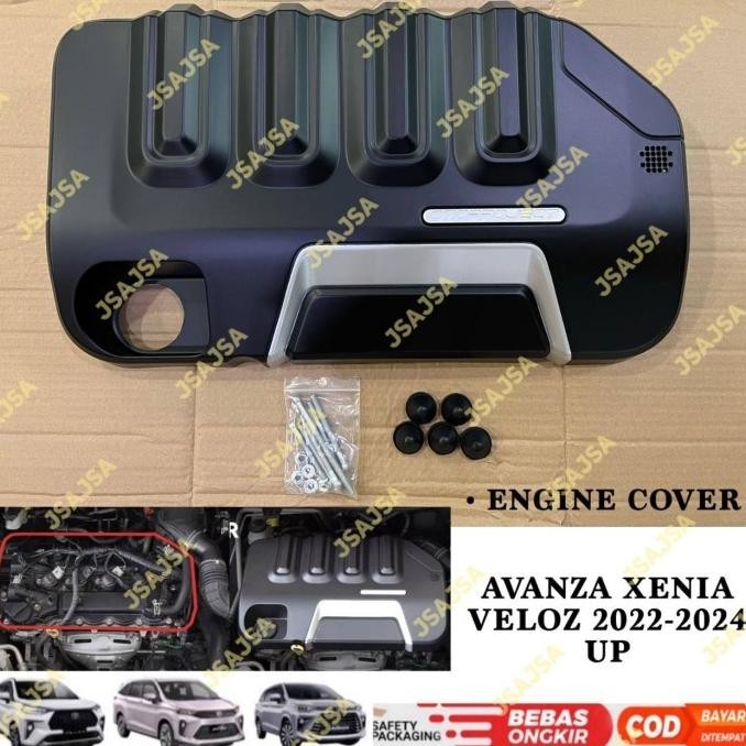 Jual Engine Cover Penutup Mesin Avanza Xenia Veloz 2022 2023 2024 Hitam ...