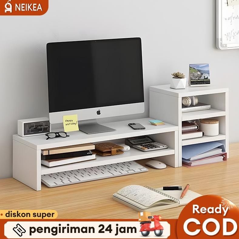 Jual Rak Meja Monitor Kayu untuk Penempatan yang Memudahkan | Shopee ...